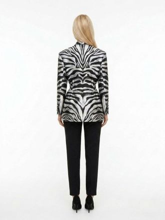 Dolce & Gabbana Womens Multicolor Polyester Blazer Clothing