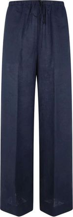 Liviana Conti Femme, Pantalons, Bleu, Taille: 44 FR Pantalon large