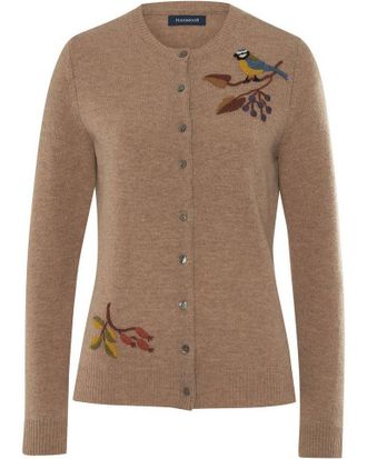 Highmoor Strickjacke Strickcardigan mit Stickerei