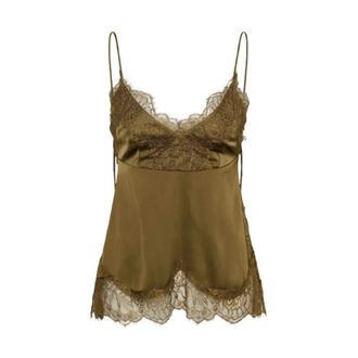 Gestuz Lalou Top - - Tops - Damen - Gr&uuml;n - M