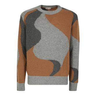 Herno Homme, Pulls, Multicolore, Taille: 2XL Abstract Knit Sweater