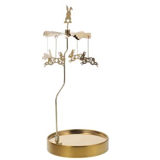 Soimiss Drehbarer Teelichthalter mit Magnetischem Kerzenaufsatz und Edelstahl Tablett f&uuml;r Stimmungsvolle Dekorationen bei Abendessen und Banketten