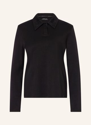 Marc Cain Jersey-Poloshirt schwarz