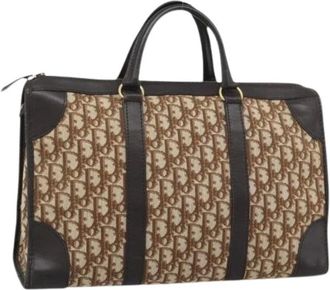 Dior Sac Boston Pre-owned - Femme - Pre-owned - Beige - Taille: ONE Size