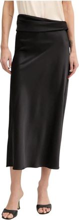 Patrizia Pepe Draped Midi Skirt - - Skirts - Damen - Schwarzk - M