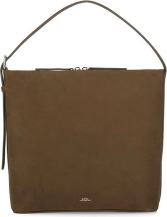 A.P.C. A.p.c., Femme, Sacs, Brun, Taille: ONE Size Sac &agrave; Main Femme en Cuir Su&eacute;d&eacute; Marron