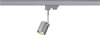 SLV Strahler BIMA 1 GU10 50W, inkl. 3-Phasenadapter, silbergrau EEK: A++ - E