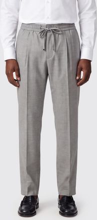 Dolce & Gabbana Straight-Hose aus Schurwolle mit Bundfalten und Kordelzug in der Taille