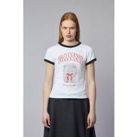 Ganni Basic Cotton Jersey Margot Kitty Print