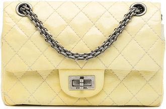 Chanel Hobo Bags - Mini Reissue 2.55 Patent Double Flap - Gr. unisize - in Gelb - f&uuml;r Damen