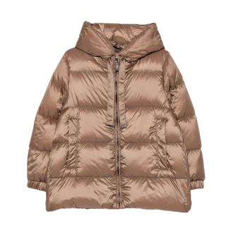 Max Mara Femme, Vestes, Brun, Taille: 42 FR Veste Matelass&eacute;e Marron Clair