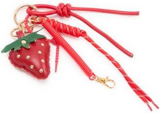 Au Printemps Paris Schl&uuml;sselhalter Erdbeer -Zauber - Rot