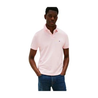 Tommy Hilfiger Regular Fit Gestreiftes Feuchtigkeitstransportierendes Polohemd - - Tops - Herren - Rosa - M