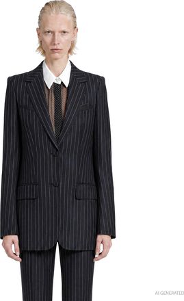 Tom Ford Chalk Stripe Wool Mohair Blazer
