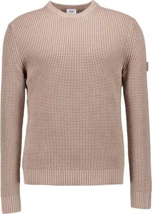 Joop Herren Pullover beige Baumwolle unifarben