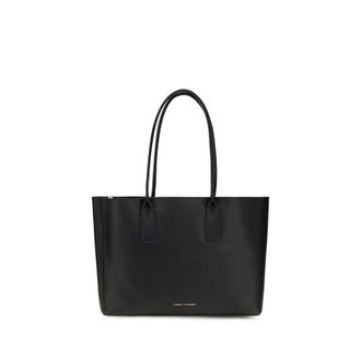 Marc Jacobs Schwarze Schultertasche aus Kalbsleder Bos Taurus