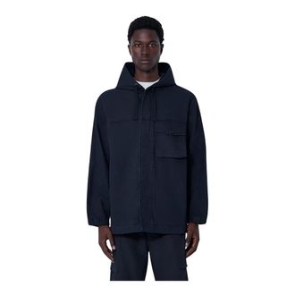 Margaret Howell Hooded Utility Jacket - - Jackets - Herren - Blau - L