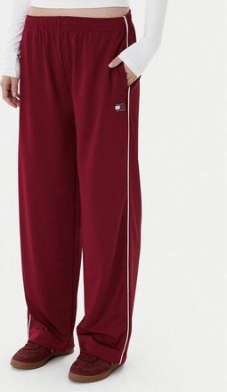 Tommy Jeans Jogginghose Archive DW0DW22633 Dunkelrot Regular Fit
