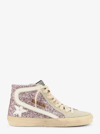 Golden Goose Leather sneakers with all-over glitter detail - GOLDEN GOOSE DELUXE BRAND - gender_Woman