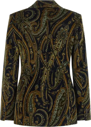 Etro Paisley Jacquard Blazer - Black