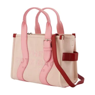 Marc Jacobs Womens The Small Tote Shopper Bag - Marc Jacobs Cotton Pink Totes-Shopping-Bags