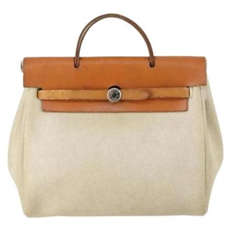 Herm&egrave;s Pre-owned Herbag a dos Rucksack - - Pre-owned - Damen - Beige - ONE SIZE