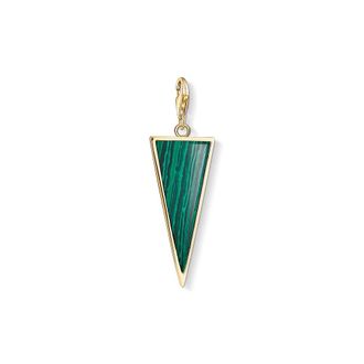 Thomas Sabo Gr&uuml;ner Dreieck Charm Anh&auml;nger - - Accessories - Damen - Gr&uuml;n - ONE SIZE