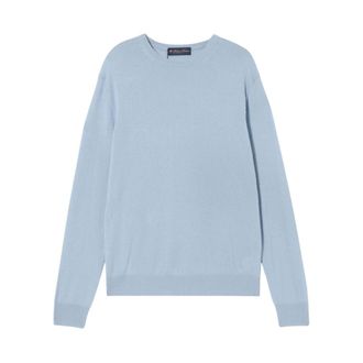 Brooks Brothers Homme, Pulls, Bleu, Taille: S Pull col rond en cachemire