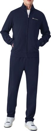 Champion Herren Legacy - Full Zip Interlock Sweatsuit, Blau (BS501), L, Blau (BS501), L