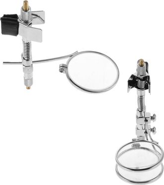 Soimiss 2st&uuml;cke Uhrmacherlupe Facher Vergr&ouml;&szlig;erung Klemmlupe f&uuml;r Brillen Tragbare Optiklupe Pr&auml;zisionsreparaturlupe f&uuml;r Uhren und Schmuck Schmucklupe Multifunk