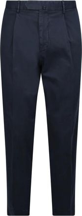 Dell'Oglio Homme, Pantalons, Bleu, Taille: 2XL Pantalon Bleu avec Taille V-Cut