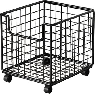 Generico Mobiler K&uuml;chenwagen, mobile K&ouml;rbe mit R&auml;dern f&uuml;r Obst und Gem&uuml;se, tragbarer Organizer, um 360 &deg; drehbar, f&uuml;r K&uuml;che, Speisekammer, Waschk&uuml;che, Badezimm