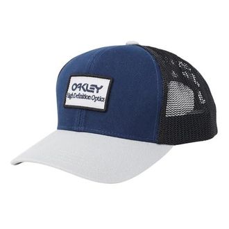 Oakley Mens B1B High Definition Optics Patch Trucker Hat, Blue