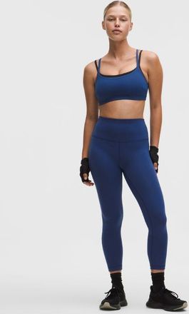 lululemon Pantacourt Wunder Train taille haute pour Femmes - 58 cm - Bleu - Taille 10