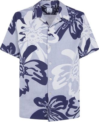 Paul Smith Homme, Chemises, Multicolore, Taille: M Chemise &agrave; Manches Courtes en Jacquard Floral