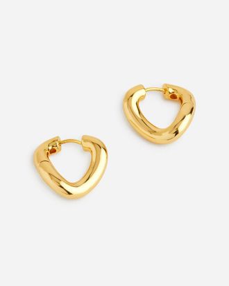 Arket Vergoldete Verbogene Hoops -Goldfarben