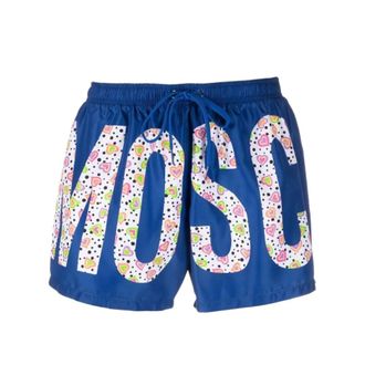 Moschino Femme, Maillots de bain, Bleu, Taille: 44 FR Costume da bagno coulisse