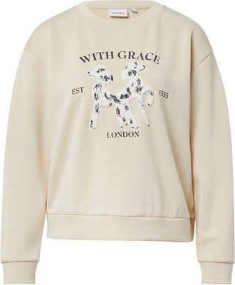Comma Sweatshirt Sweatshirt Sweatshirt im Relaxed Fit mit 3D-Applikation