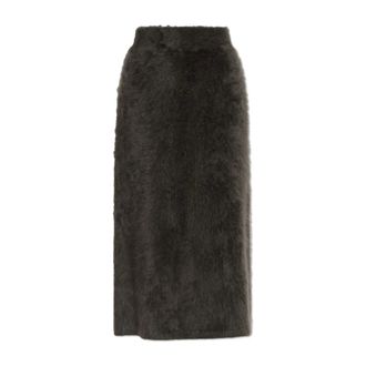Lisa Yang Asta Cashmere Skirt - Femme - Jupes - Vert - Taille: 38 FR