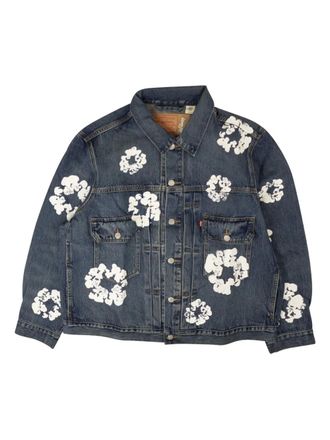 Denim Tears x Leviss veste All Over Wreath - Bleu