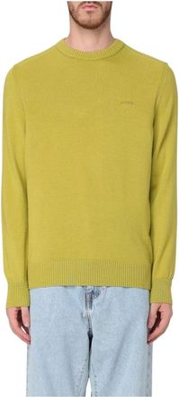 HUGO BOSS Homme, Pulls, Jaune, Taille: S Pull en maille à col rond