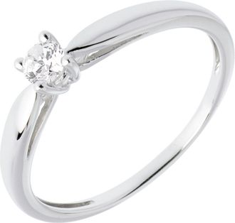 Edenly Zarter Solitär in Weissgold