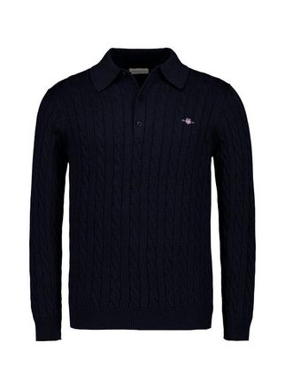 GANT Herren Pullover blau unifarben
