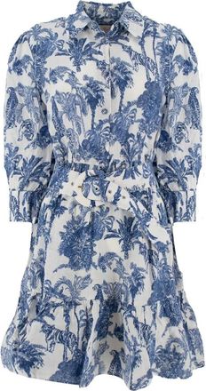 MC2 Saint Barth Femme, Robes, Multicolore, Taille: 40 FR Daisi Short Shirtdress