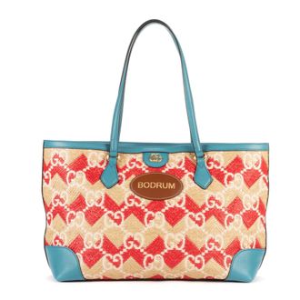 Gucci Crossbody Bags - Resort Collection Bodrum Ophidia GG Tote Medium - Gr. unisize - in Blau - f&uuml;r Damen