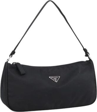 Prada Pre-owned Pochette daccessoires en nylon - Femme - Pre-owned - Noir - Taille: ONE Size