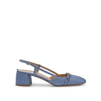 A.Bocca Flat Sandalen - - Shoes - Damen - Blau - 38 EU