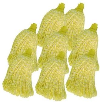 MSV 24 St&uuml;ck Ersatz-Mopp aus Mikrofaser, Gelb