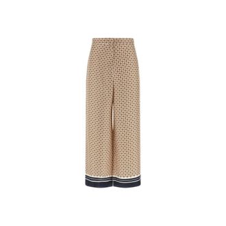 Max Mara Weite Seidenhose - - Trousers - Damen - Mehrfarbig - S