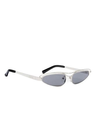 The Attico Sonnenbrille mit Cat-Eye-Gestell - Silber